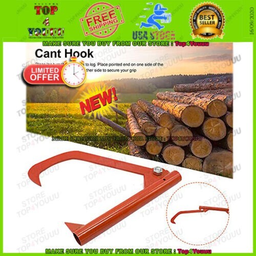 Logging Cant Hook,Log Lifter Hook, Durable Steel Log Peavy Patio Roller Tool ... | eBay