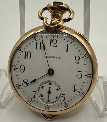 Vintage American Waltham Watch 1908 Grade 100 0s 7j Openface Pocket ...