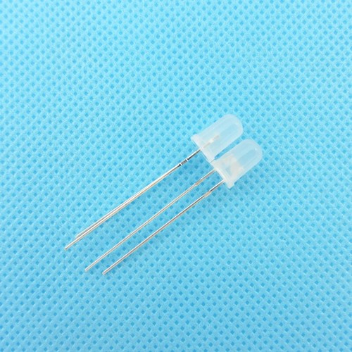 100pcs/lot, F5 5mm Red LED, Round Light Emitting Diode, Diffused Foggy ...
