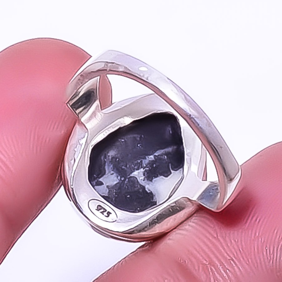 White Buffalo Turquoise Gemstone 925 Sterling Silver Jewelry Ring s.8.5 ...