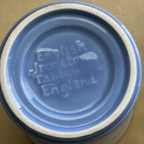 English Ironstone Tableware Mugs Blue and White Set of 2 Herons Boats ...