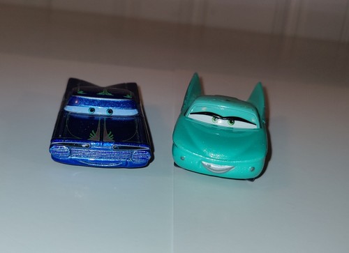 DISNEY PIXAR CARS GHOSTLIGHT BLUE RAMONE & FLO CARS Loose Used Great ...