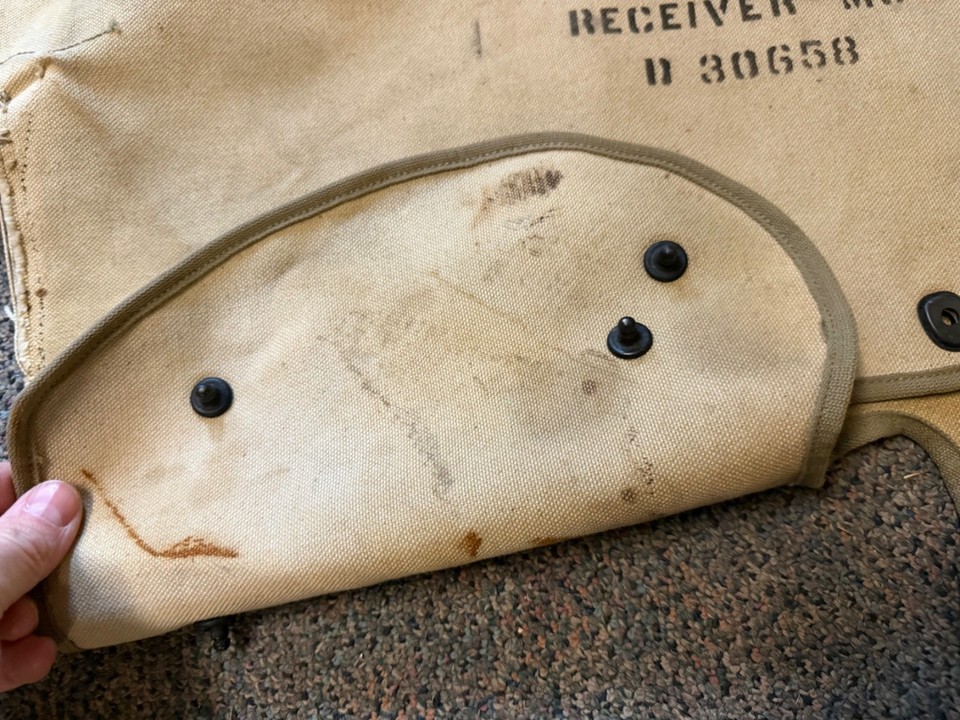 ORIGINAL WWII US ARMY M5 HALFTRACK BROWNING m1919 m1919a4 CANVAS COVER ...