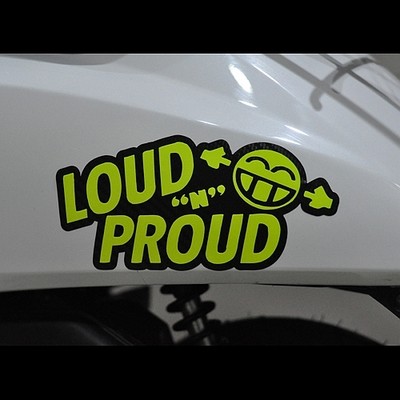 LOUD "N" PROUD JDM turbo boost fast car Decal Multi-layered vinyl ...