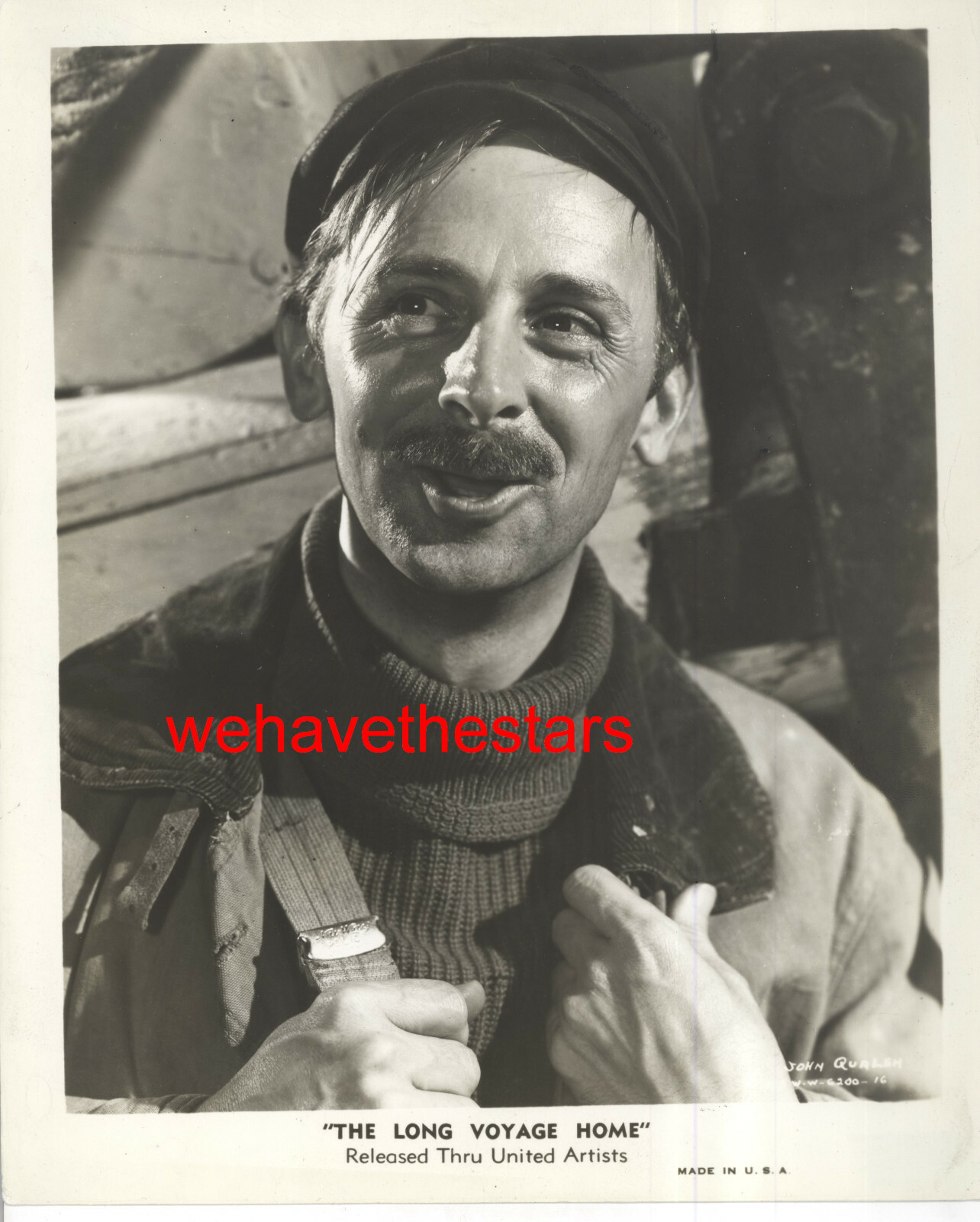 VINTAGE John Qualen CHARACTER ACTOR '40 LONG VOYAGE HOME Publicity ...