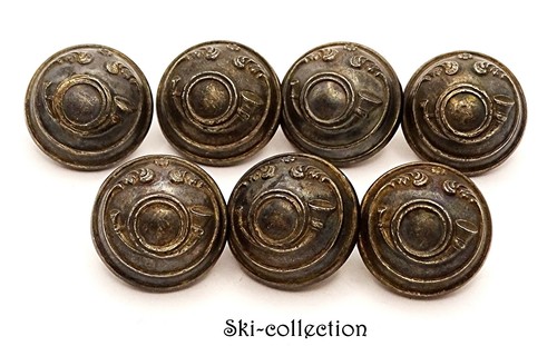 Lot 7 Buttons Light Infantry Battalion of Africa, Officer (1871-1918 ...