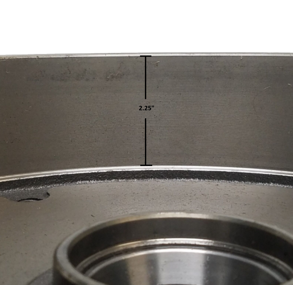 12" x 2" Mobile Home Drum Demountable Hub w/Bolts Wedges Bearings Cap ...