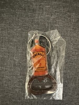 New Fireball Cinnamon Whiskey Key Chain/Bottle Opener Brand New Sealed ...
