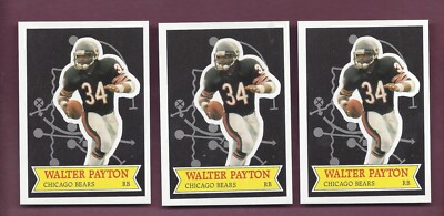 LOT OF THREE RAZOR SHARP 1984 TOPPS #3 FOOTBALL STARS GLOSSY WALTER ...