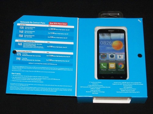 Brand New Sealed NET10 Alcatel OneTouch Pop Icon 5" 4GB Prepaid Android ...