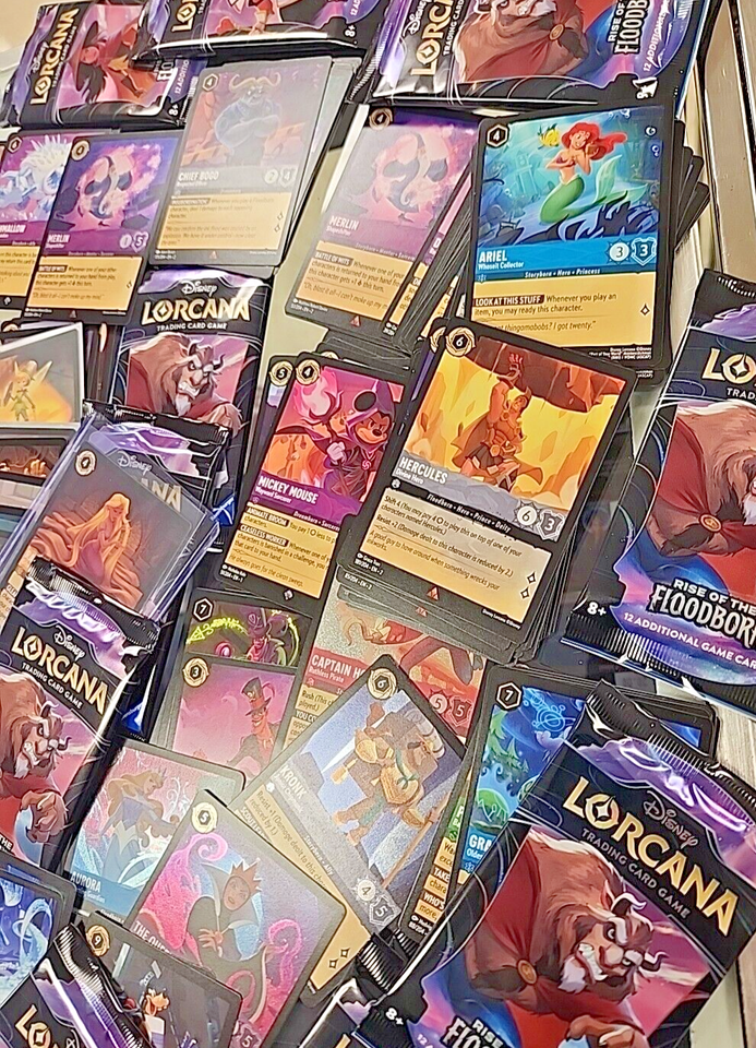 Disney Lorcana Card Collection Lot COLD FOILS Super RARES + Sealed ...