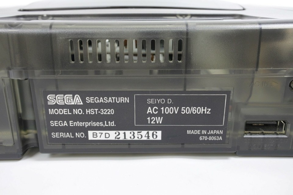 Sega Saturn Skeleton Console 1998 Special Campaign Original Boxed GOOD ...