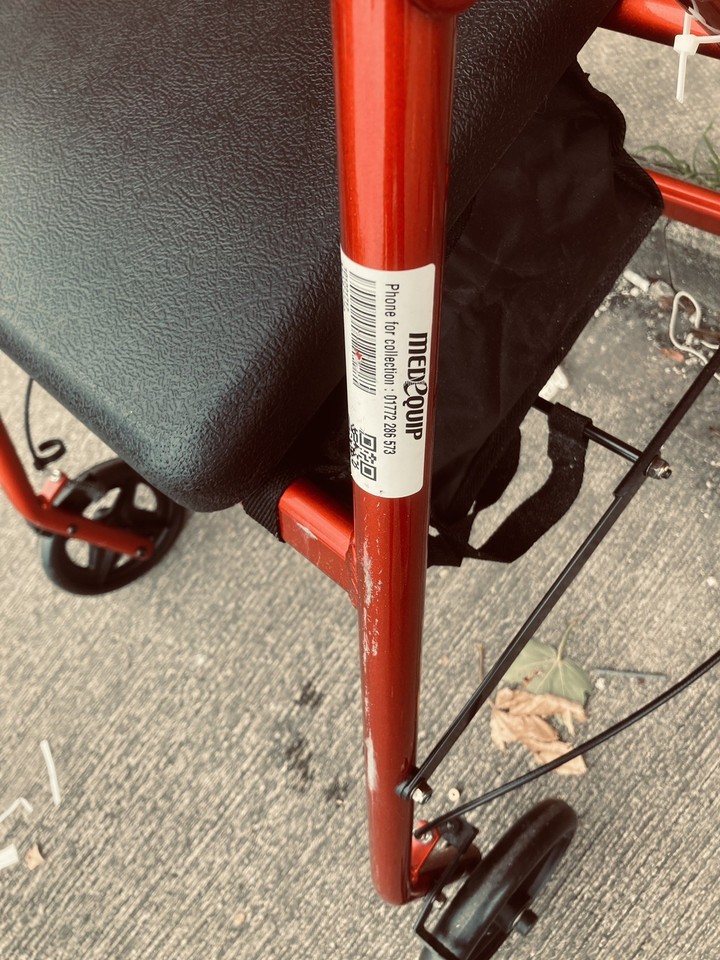 4 wheel mobility walker with seat | eBay UK