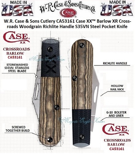 W.R. Case & Sons Cutlery CA53161 Case XX™ Barlow XR Crossroads ...