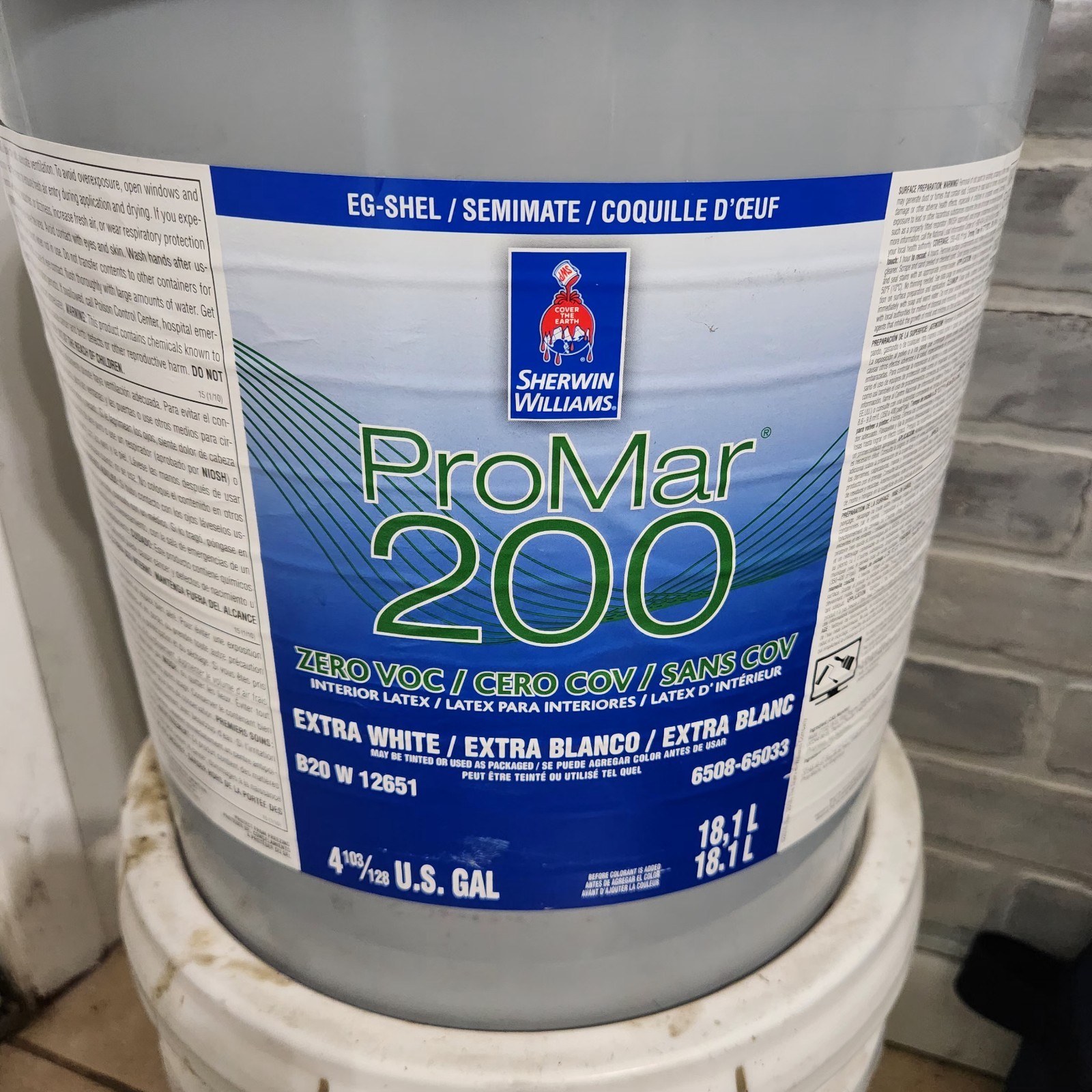 Sherwin Williams Promar 200 Interior Zero Voc Eggshell/Architectural ...