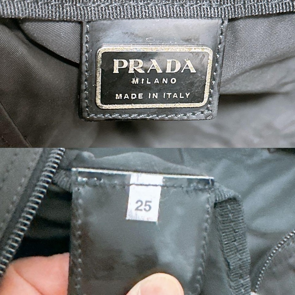 Prada Black Nylon Boston Travel Bag Hand Carry | eBay Australia