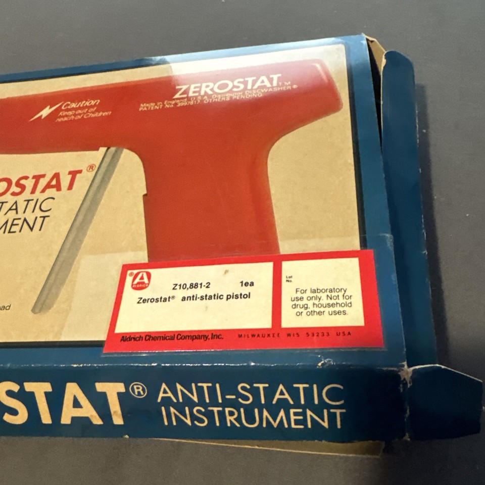 Zerostat Discwasher Red Anti-Static Gun for Vinyl Records Vintage W ...