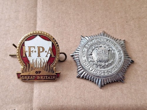 British Fire Services Association BFSA Cap Hat Uniform Badge No Lugs ...