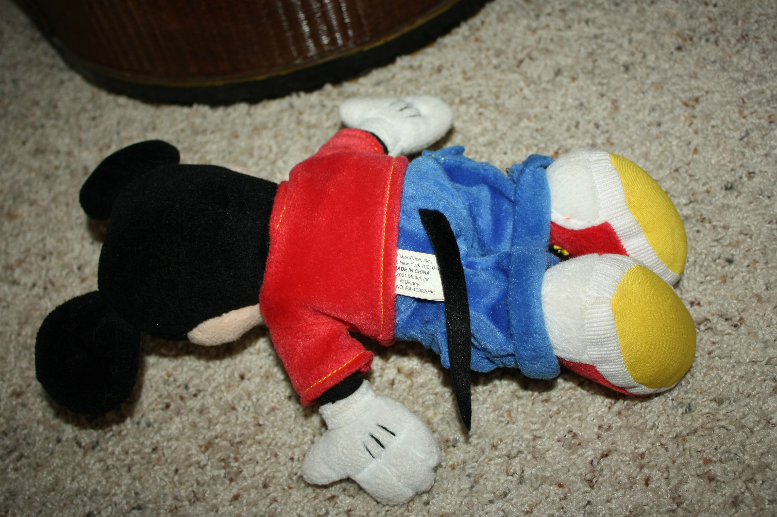 2001 Fisher Price Plush Disney Mickey Mouse Blue Pants 12" A4 | eBay