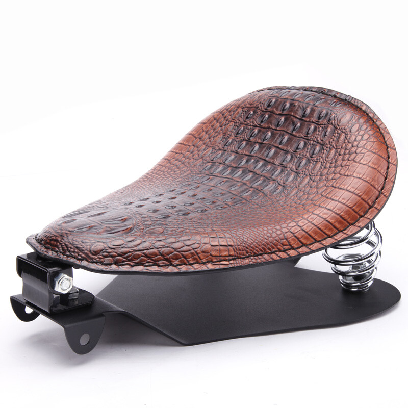 Motorcycle Alligator Solo Seat Spring W/ Base For Harley Davidson ...