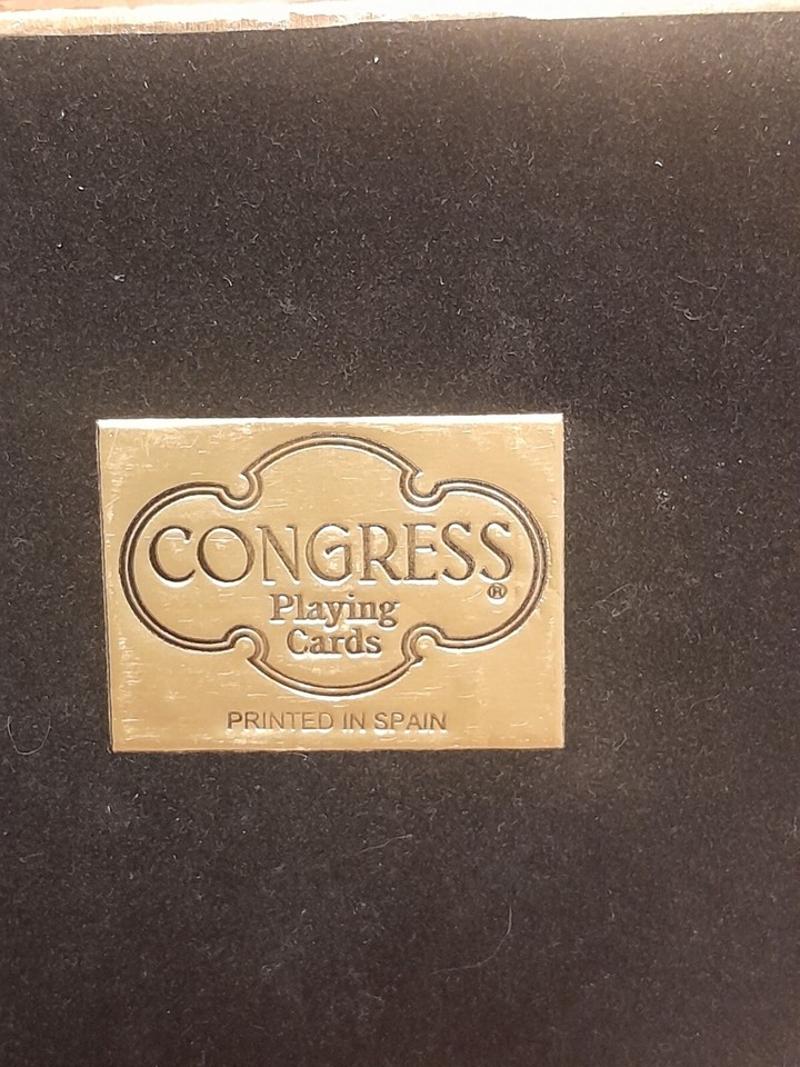 Vintage Congress Playing Cards Empty KEM Bridge Card Storage BOX ...