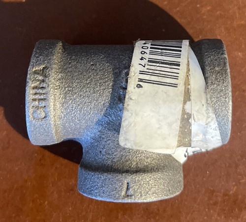 Mueller, Black Iron Pipe Tee, part# 520-602BG | eBay