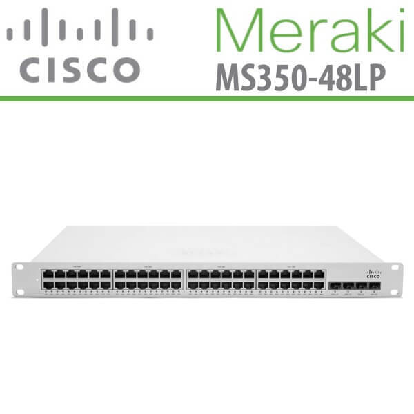 Switch Cisco Meraki MS350-48LP - 48 Anschlüsse Poe+ Layer 3 Cloud ...