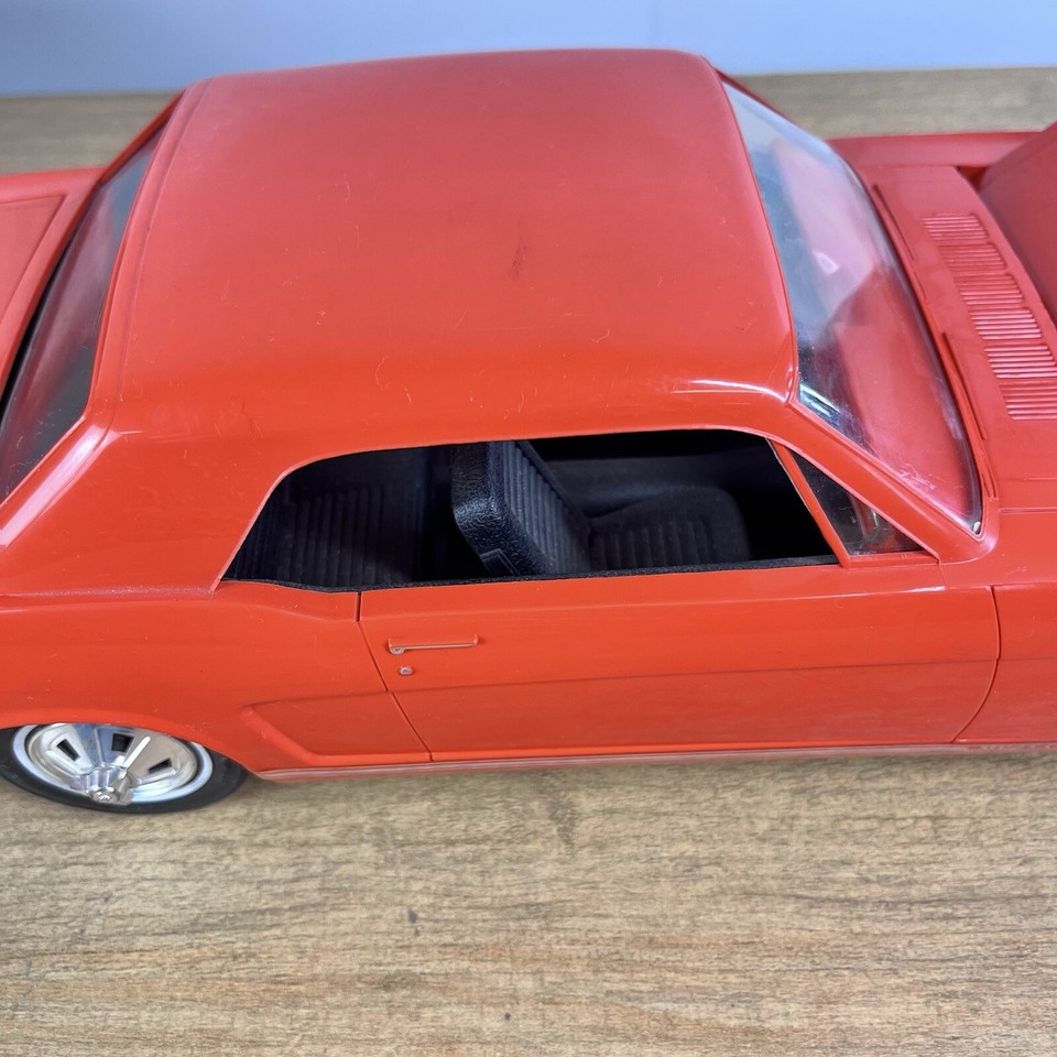 VTG AMF Wen-Mac HTF Orange Motorized 1966 Ford Mustang GT 16" w ...