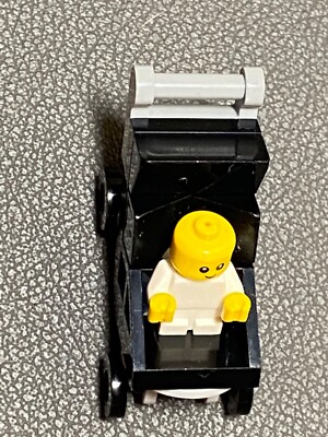 NEW LEGO BABY in STROLLER MINIFIG LOT minifigure city town figure white ...