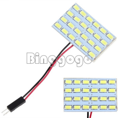 12V 3W 24 SMD 5730 LED Light Panel Board Car Dome Interior Reading Bulb ...