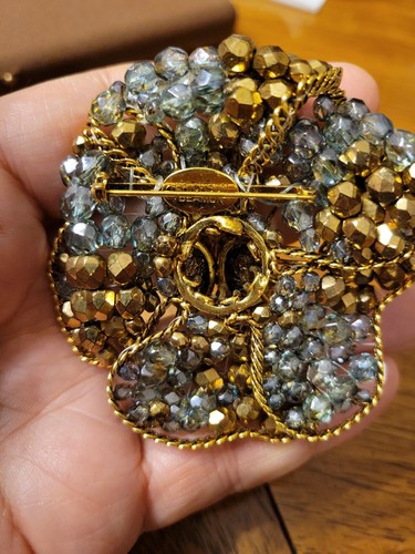 RARE VINTAGE ERICKSON BEAMON SIGNED LARGE GEM STONE DECORATED BROOCH | eBay