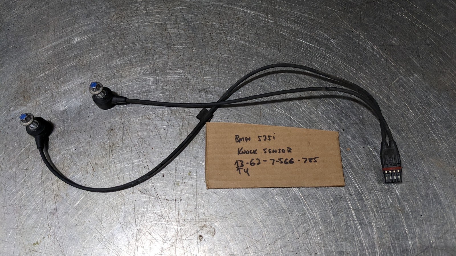 BMW 525I E60 2007 SPARK INLINE 6 CYLINDER KNOCK PING SENSOR 13-62-7-566 ...