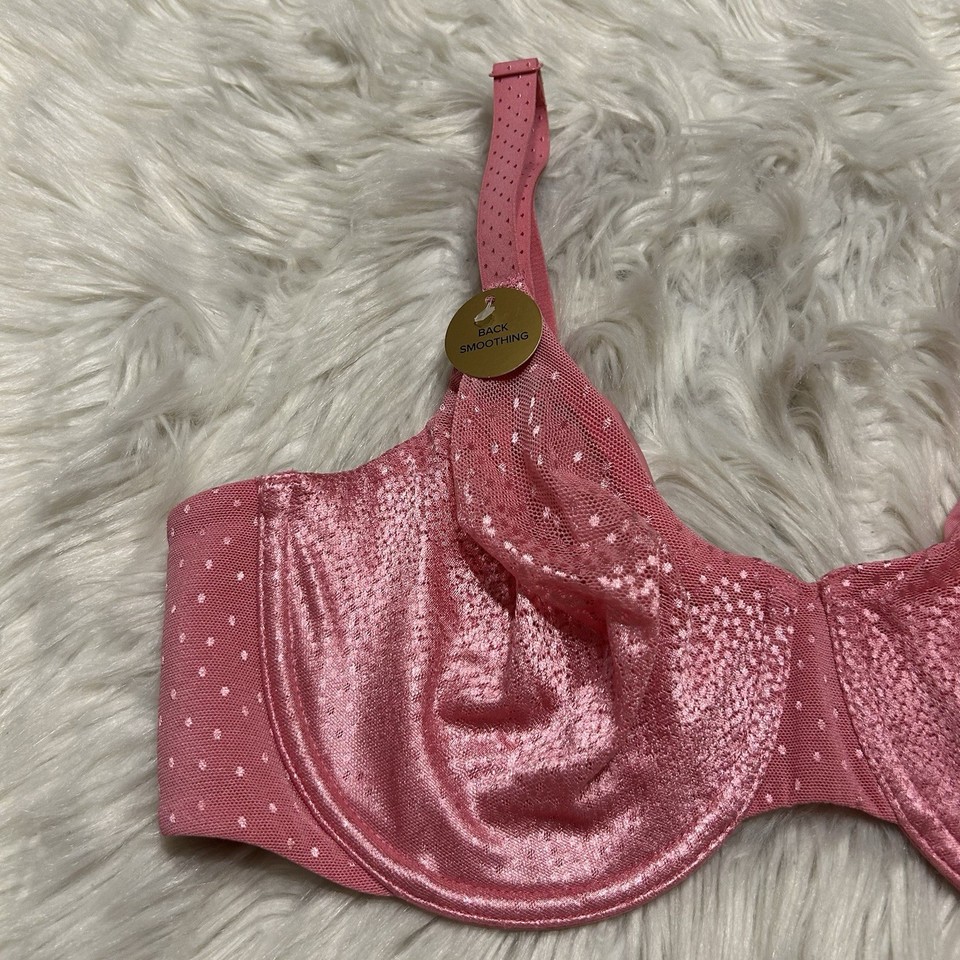 Wacoal 34D Bra Pink Back Appeal 855303 Underwire Back Closure NEW $72 ...
