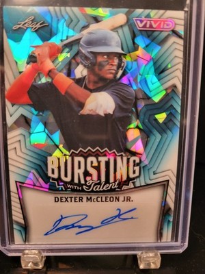 DEXTER McCLEON JR Auto 2025 Leaf Vivid 9/10 High School Phenom Combied ...