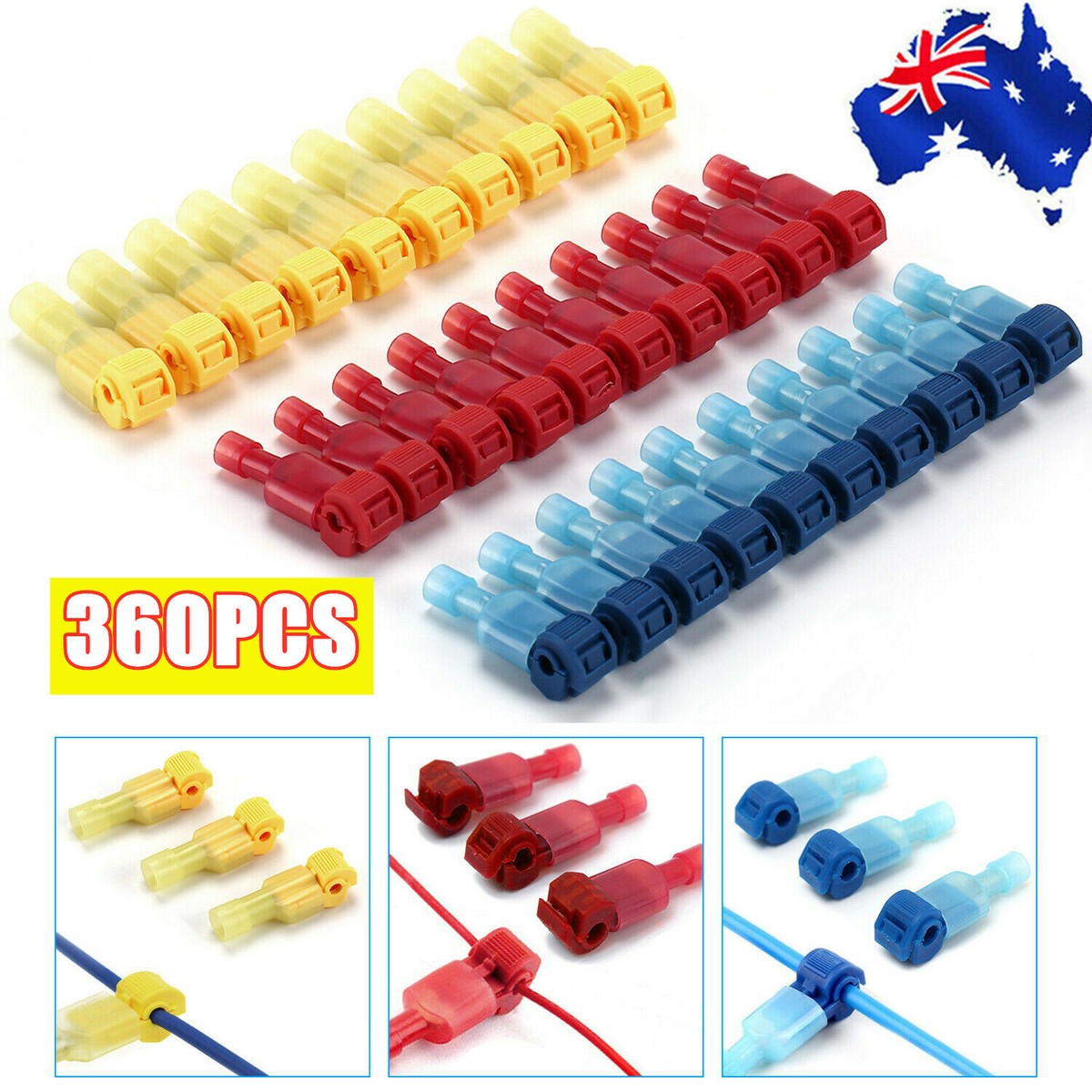 Waterproof Electrical Connectors Taps 20 Pcs Low Voltage Wire Tap