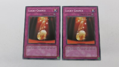 2x LUCKY CHANCE TRAP CARD UNLIMITED LODT-EN078 COMMON YUGIOH NM ...