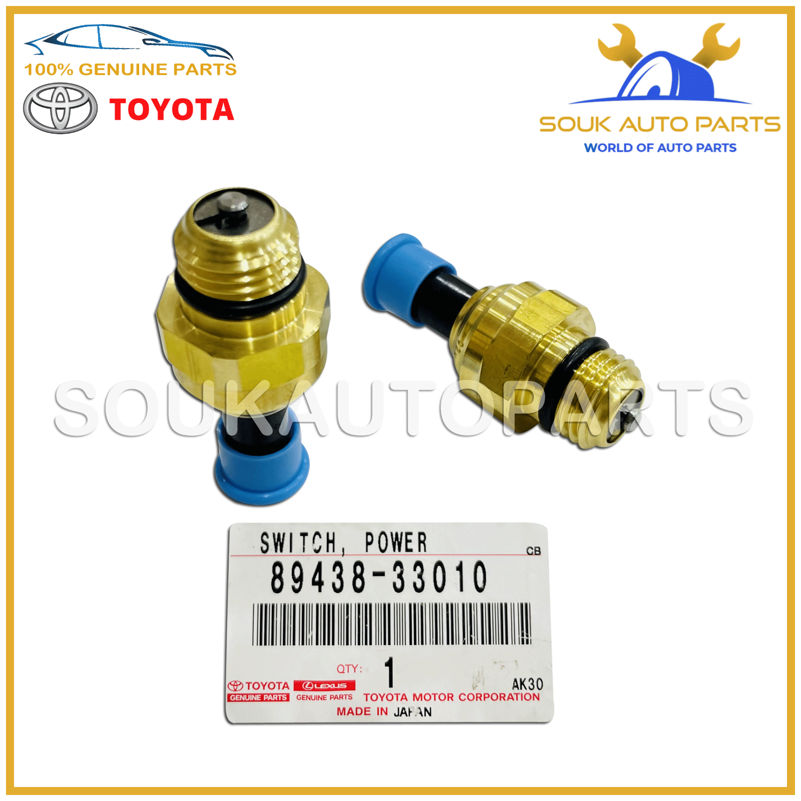 89438-33010 Genuine Toyota SWITCH SET (2 Pcs), POWER STEERING OIL ...