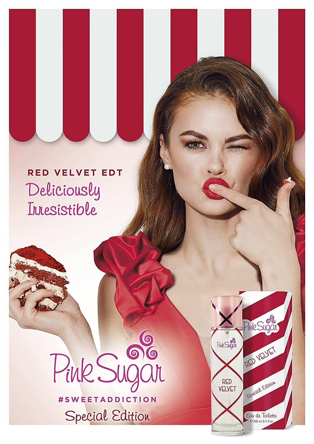 Pink Sugar Red Velvet Special Edition for Women 3.4 oz Eau De Toilette ...