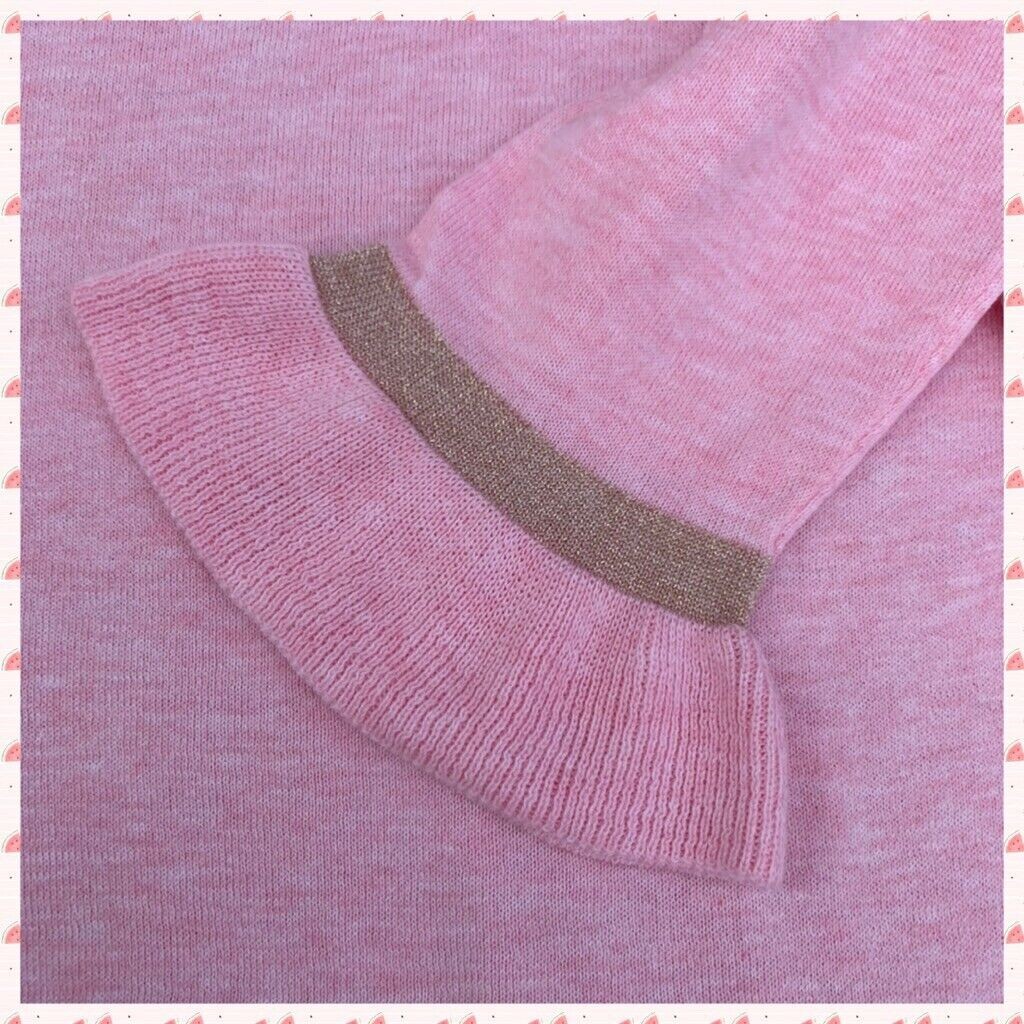 Lilly Pulitzer Pink charla sweater ruffle sleeve SMALL EUC | eBay