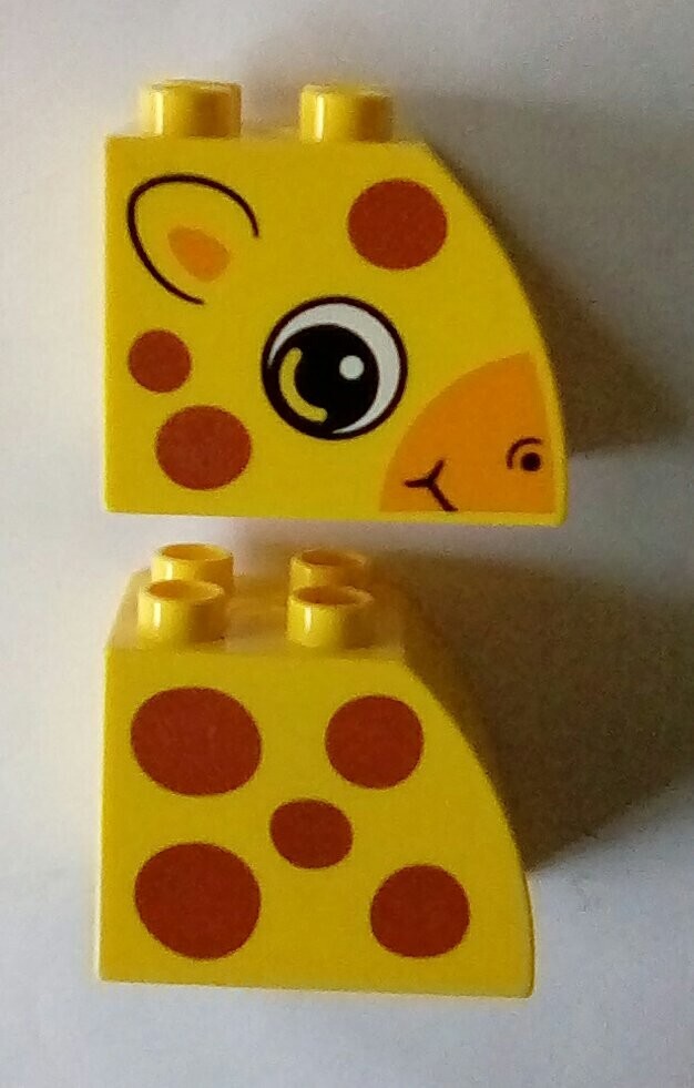 Lego Duplo Bricks Building Blocks 2-Piece Giraffe 3x2 Tall Size | eBay UK