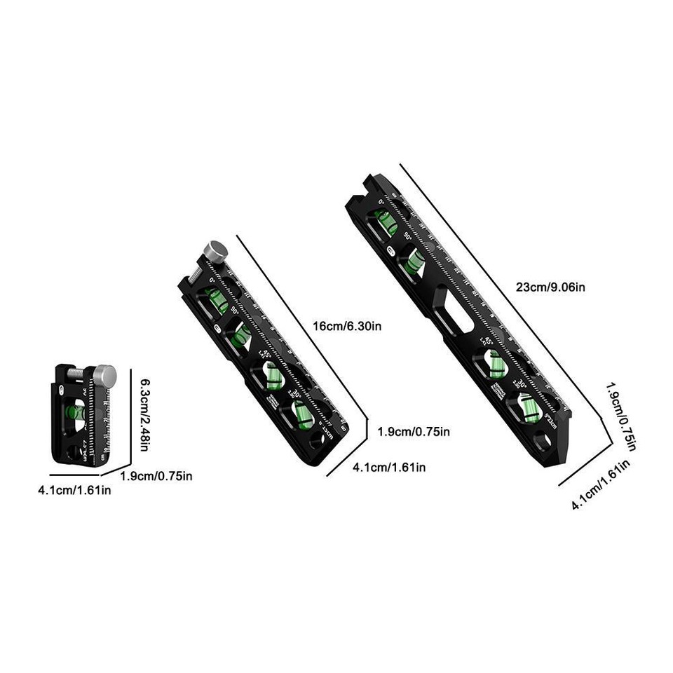 Mini Level Ruler Cast Aluminum Woodworking Measuring Tool.,`,. | eBay UK