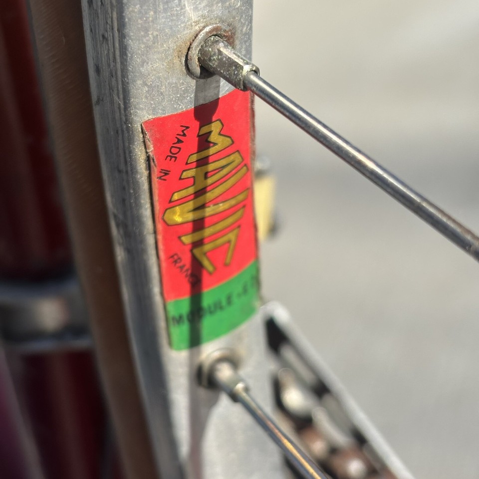 Batavus Criterium Racing Road Bike Size 21” Red w Chrome Yellow Vintage ...