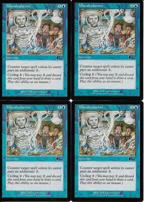 MTG: MISCALCULATION Urza's Legacy COMMON; played, Excellent condition ...