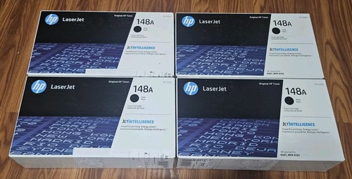 Hp 148a Toner Cartridges Genuine Black Lot Of 4 OEM 2025 Sealed New | eBay