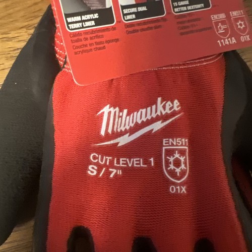 Milwaukee S Cut Level 1 Cold Weather gloves | eBay