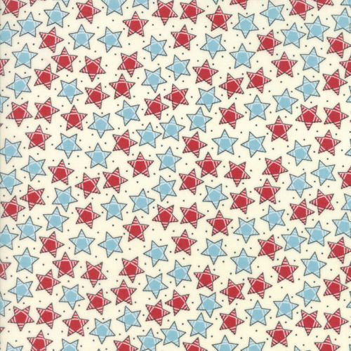 The Treehouse Club By Sweetwater For Moda - Splash Red Stars #5633-12 ...