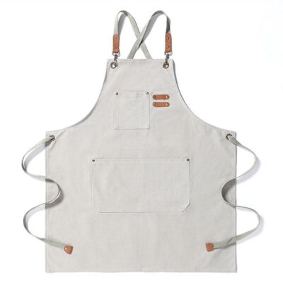 Unisex Canvas Denim Bib Apron Kitchen Cooking Workshop Washable Work ...