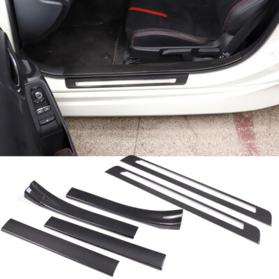 Carbon Fiber Door Sill Scuff Molding Guard Cover Trim For GR86/ Subaru ...