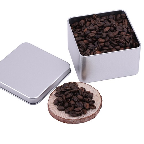 Small Metal Tin Silver Storage Box Case Organizer For Money Coin Candy ...