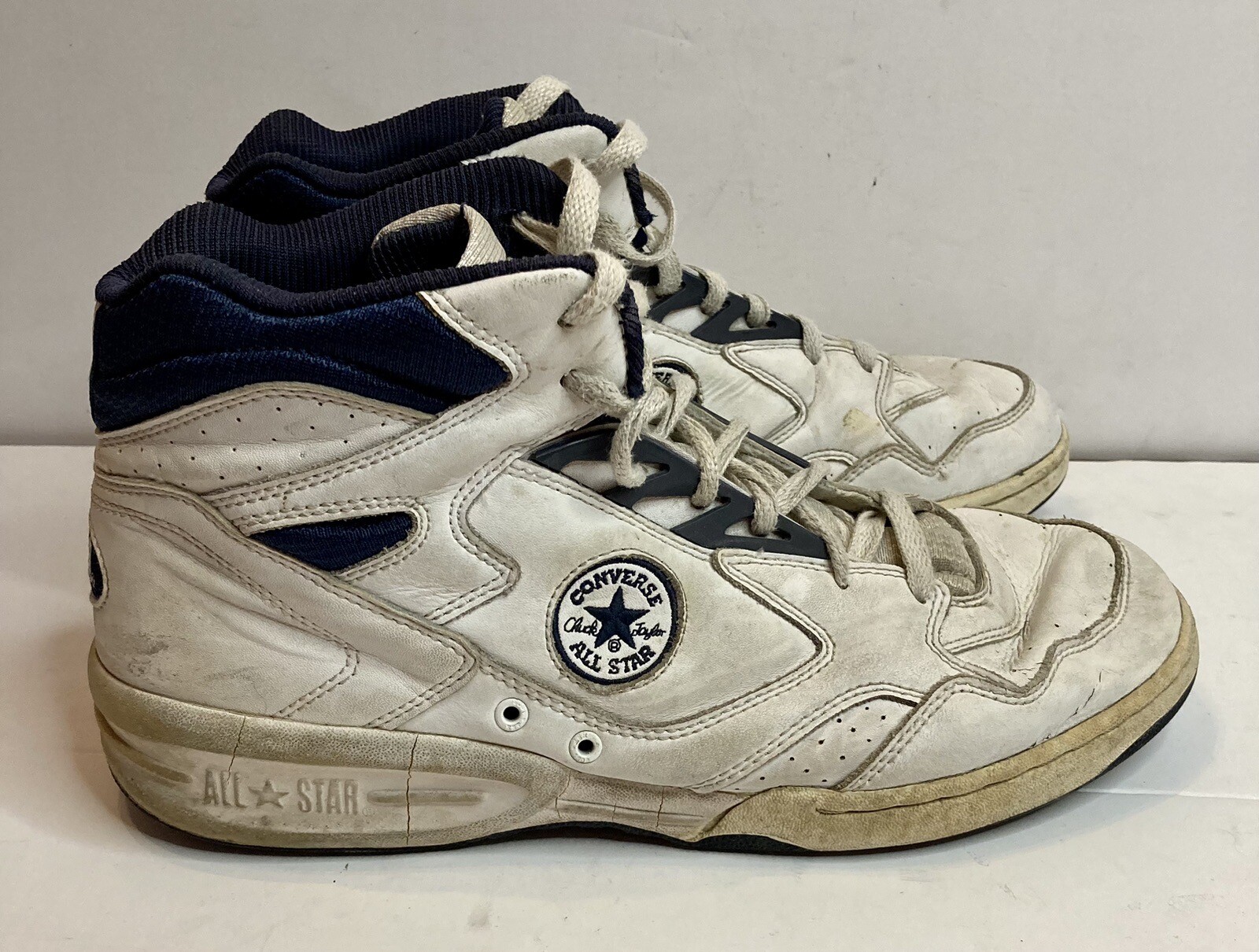 Vintage 1990s Converse All Star Chuck Taylor White Ba… - Gem